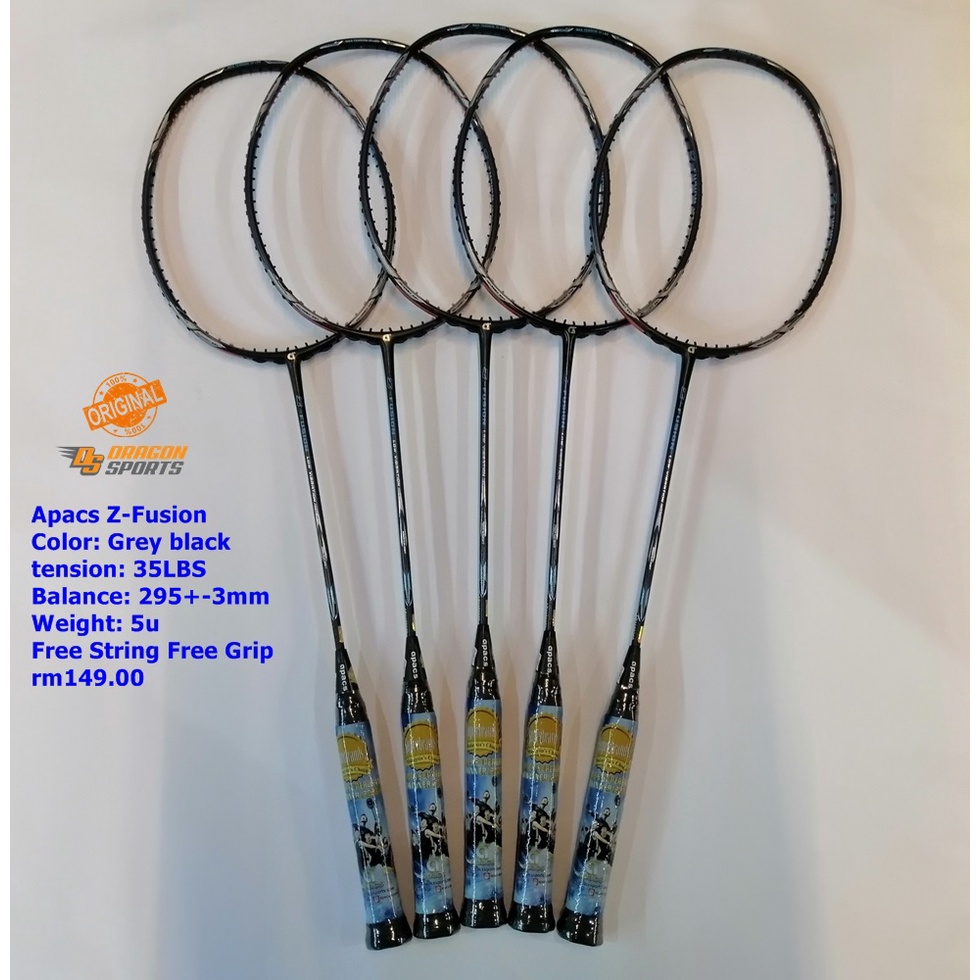 Apacs Z fusion low vibration badminton Racket 100% Original | Shopee ...