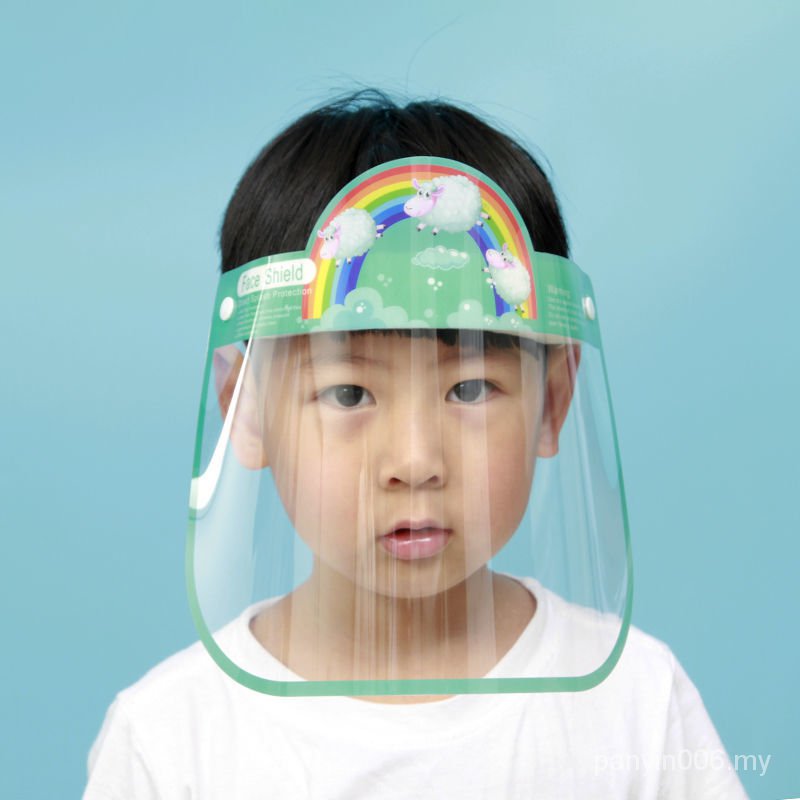 Children Face Shield Transparent School Class Cartoon Mask Full-Face ...