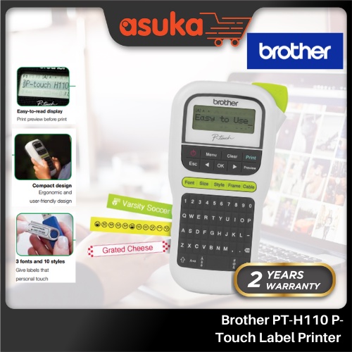 Brother PT-H110 P-Touch Label Printer (PT-H110/PTH110/H110) | Shopee ...