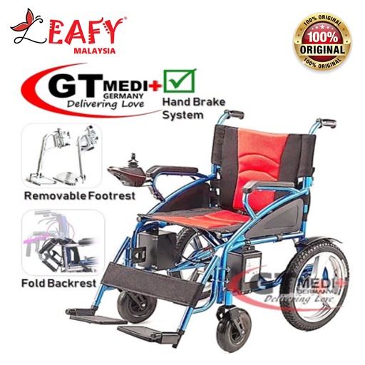 【100% ORIGINAL】E11-35 GT MEDIT GERMANY Lightweight Electric Wheelchair Foldable Transport Motor ...