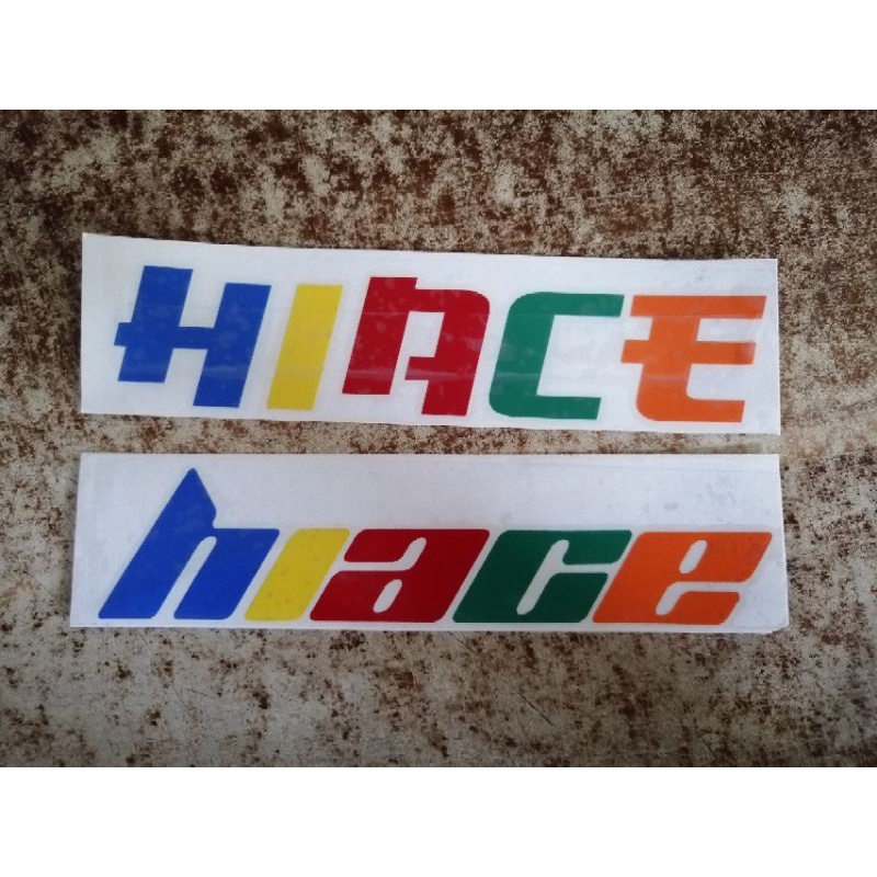 sticker hiace warna warni | Shopee Malaysia