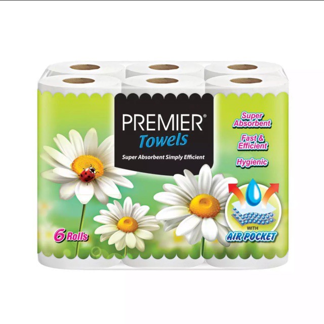 Premier Kitchen Towels (6 Rolls) | Shopee Malaysia