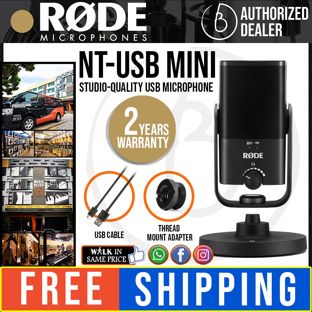[READY STOCK] Rode NT-USB Mini USB Condenser Microphone (NT USB / NTUSB ...