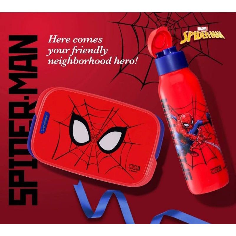 READY STOCK Tupperware Marvel Spider-Man Spiderman Collectable Set ...