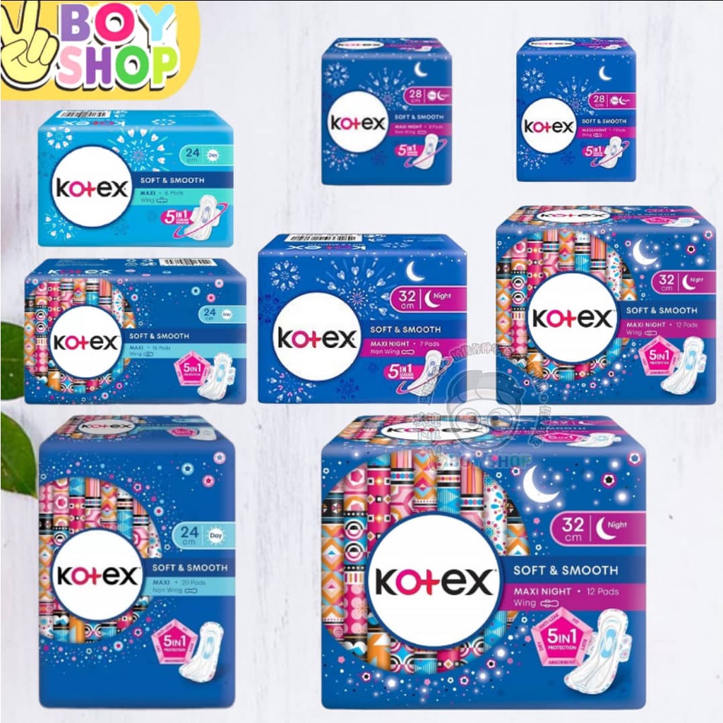 Kotex Soft & Smooth Maxi Day/Night/(Wing/Non Wing) | Shopee Malaysia
