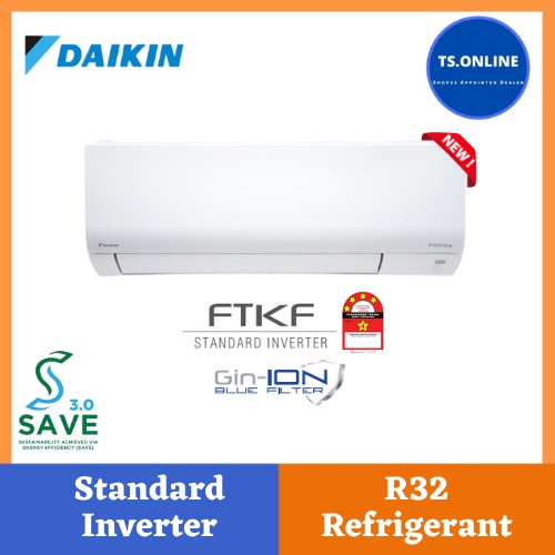 Daikin New R32 Standard Inverter Wall Mounted Ftkf Series Ftkf25bv1m0