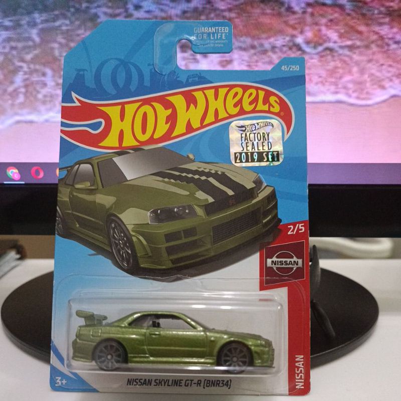 Hotwheels Nissan Skyline GT-R BNR34 ( Factory Sealed) | Shopee Malaysia