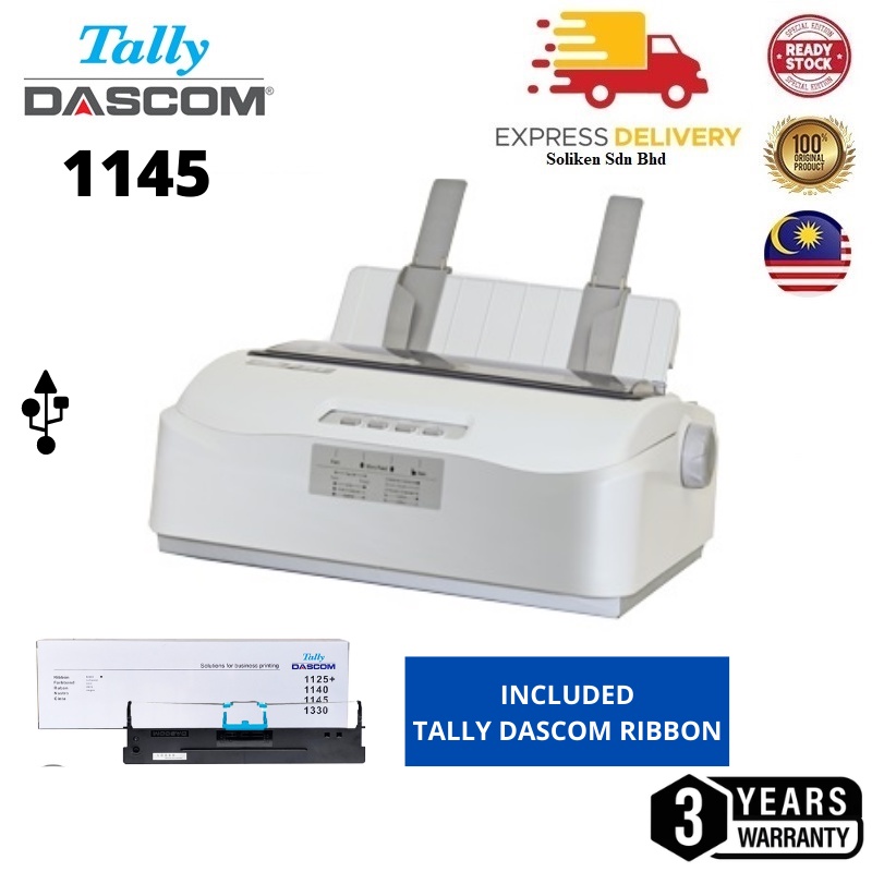 Tally 1145 Dot Matrix Tally Dascom Dot Matrix Printer 1145 80-Column 24 Pins Printer 1+6 Copies ...