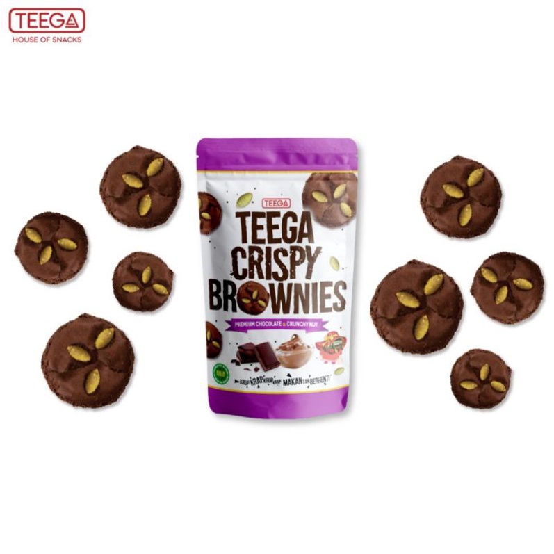 TEEGA CRISPY BROWNIES | DARK CHOCO/ RED VELVET/ COFFEE | Shopee Malaysia
