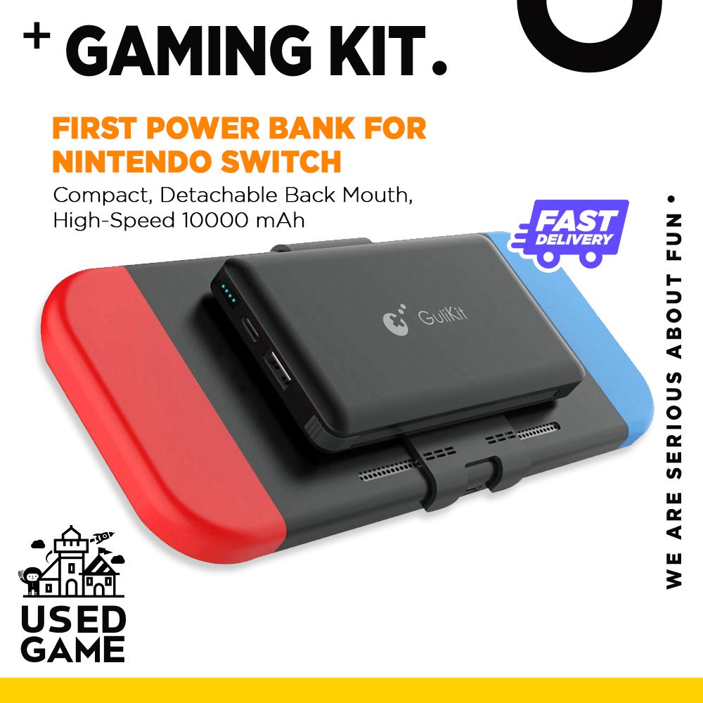 Gulikit Nintendo Switch Fast Charging Power Bank 10000 mAh for Switch ...
