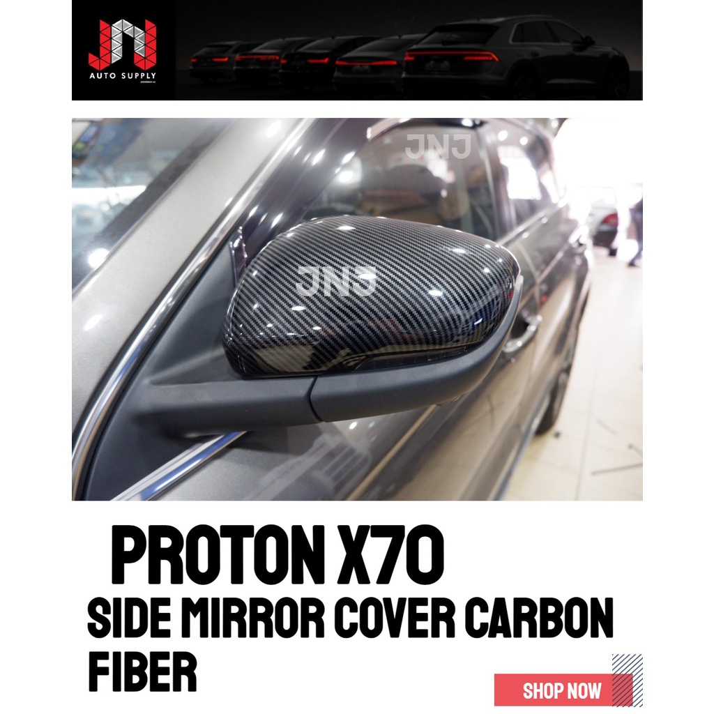 Proton X70 side mirror cover carbon fiber 1 set 2 pcs | Shopee Malaysia