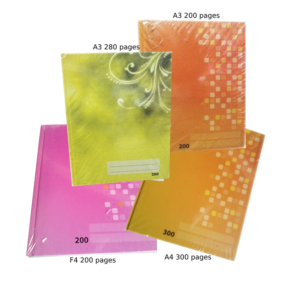Hard Cover Exercise Book (5 units) Buku Nota Tebal Log Book Kulit Tebal ...