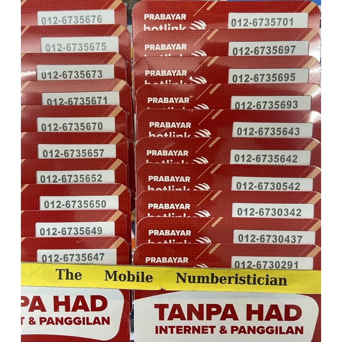 Maxis Hotlink 012 Prepaid Nice Number Simcard Unlimited Internet Simkad ...