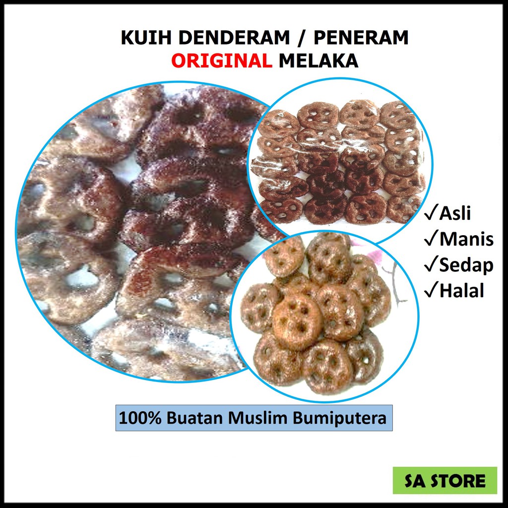 Kuih Denderam Original Melaka | Kuih Peneram | Kuih raya | Shopee Malaysia