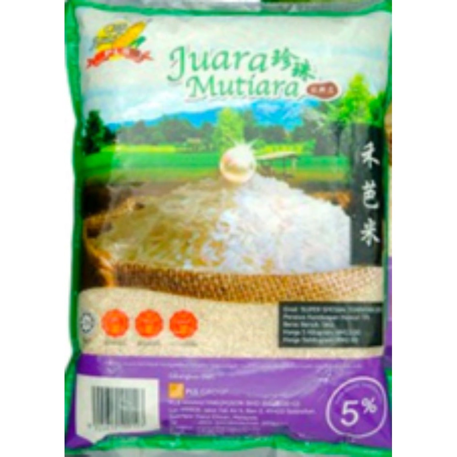 Beras sekinchan-juara mutiara 珍珠禾芭米 cap asas 5kg | BeeCost