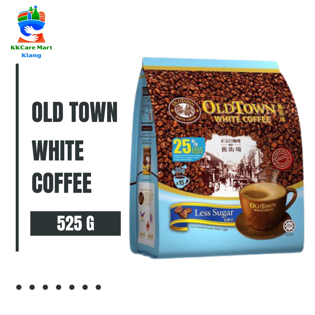 Old Town 3 in 1 White Coffee Kurang Gula - Less Sugar ( 35g x 15 ) 525g | Shopee Malaysia