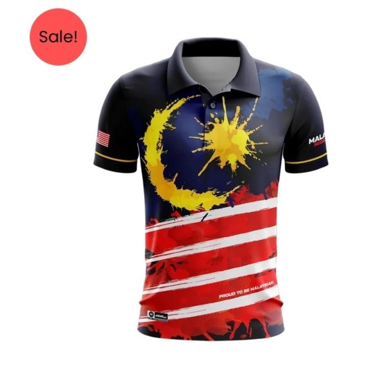 T-SHIRT COLLAR FULL SUBLIMATION | Shopee Malaysia