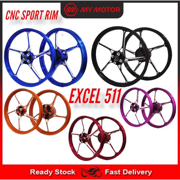2022 EXCEL 511 FG511 CNC LAY SPORT RIM SET LC135 Y15ZR RS150 Y125Z ...