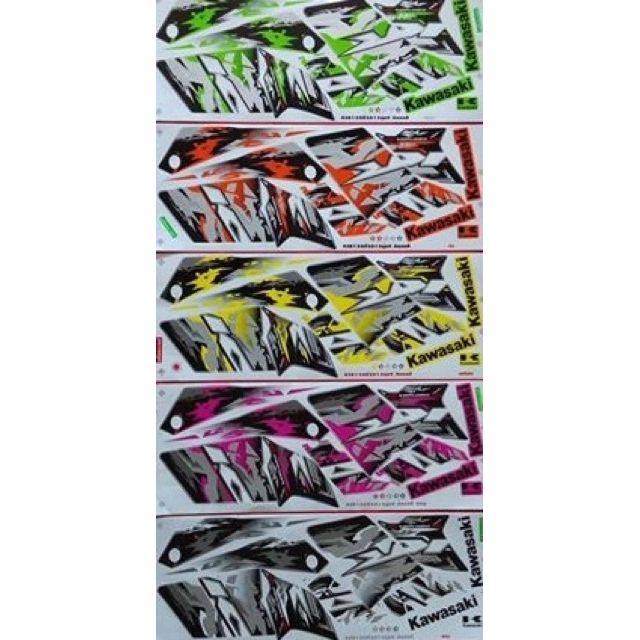 kawasaki ksr decal /sticker complete | Shopee Malaysia