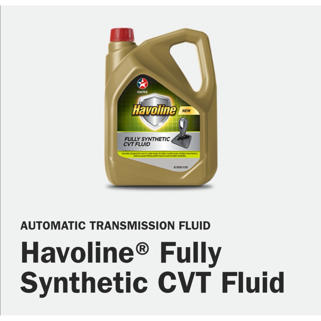 Havoline Fully Synthetic CVT Fluid ( 4 Liters ) | Shopee Malaysia