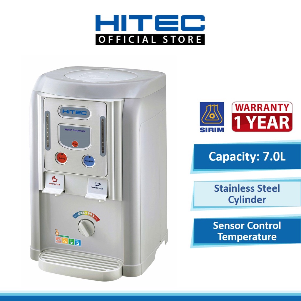 HITEC Water Dispenser with Stainless Steel Cylinder (7L) HTG-80WD ...