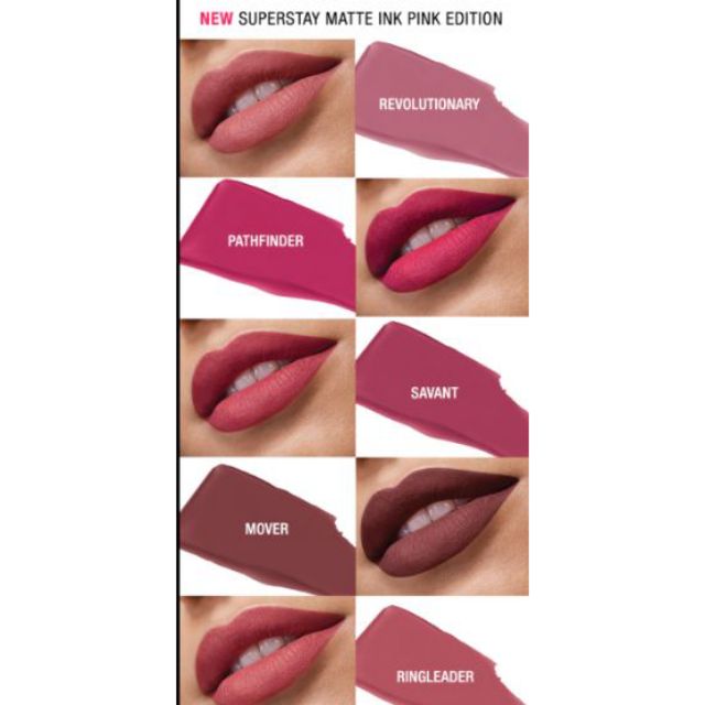 Maybelline Superstay Matte Lipstick Pink Shades | Lipstutorial.org