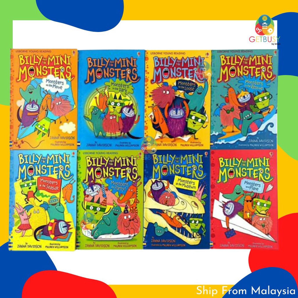 GETBUSYBYIMAN Billy and the Mini Monsters (8 books/ set) | Shopee Malaysia