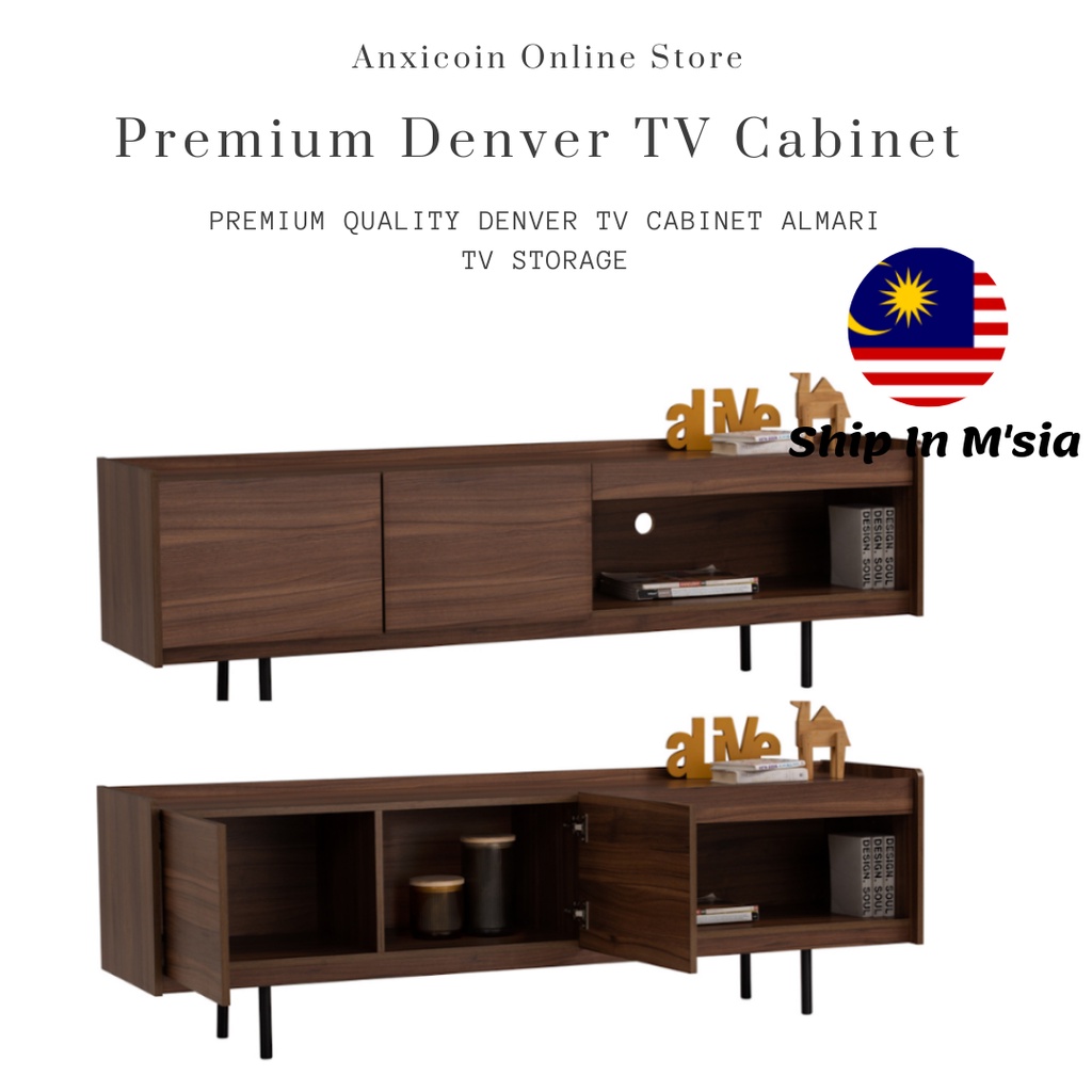 AC DENVER TV Cabinet 6FT 6 Feet TV Cabinet TV Rack TV Console Table ...