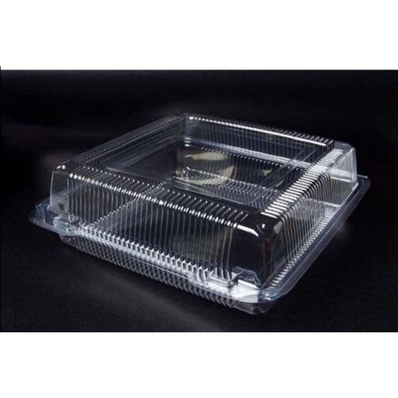 Square plastic tray transparent cake box /Bekas kek(5pcs) | Shopee Malaysia