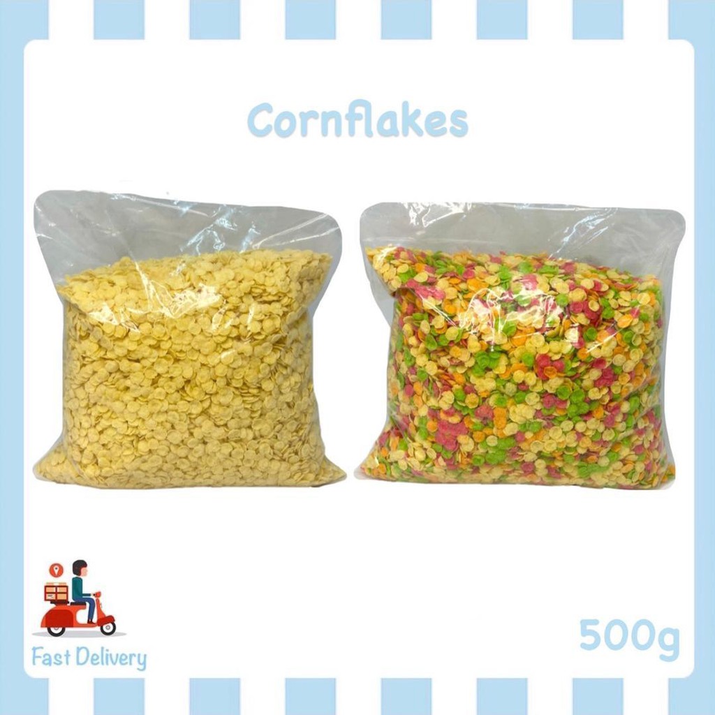 MINI CORNFLAKES YELLOW CRISPY MINI CONFLAKES RAINBOW CRISPY 500GM ...