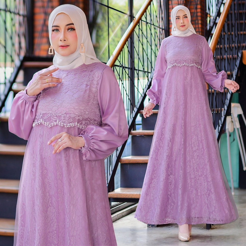 Lie Quinza Robe Party / Robe Brocade Tile / Jumbo Robe | Shopee Malaysia