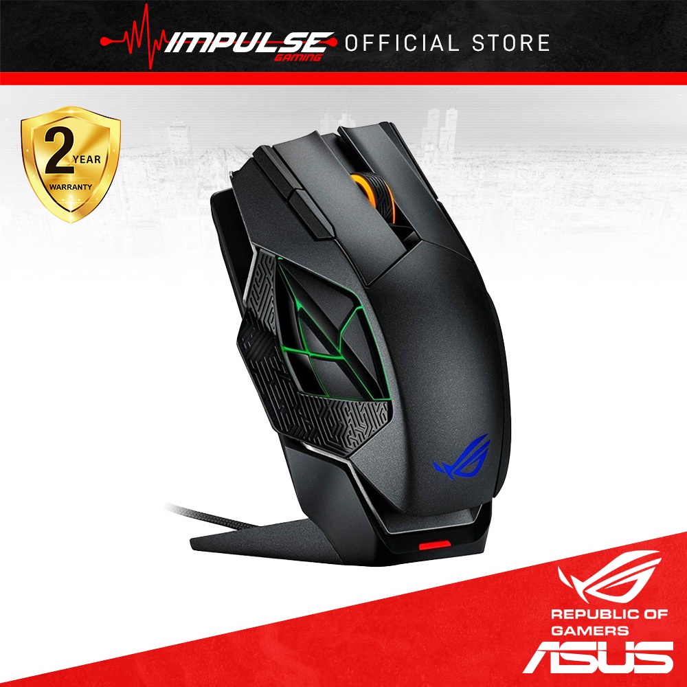ASUS ROG Spatha X P707 Wireless RGB Gaming Mouse 8200 DPI Programmable ...