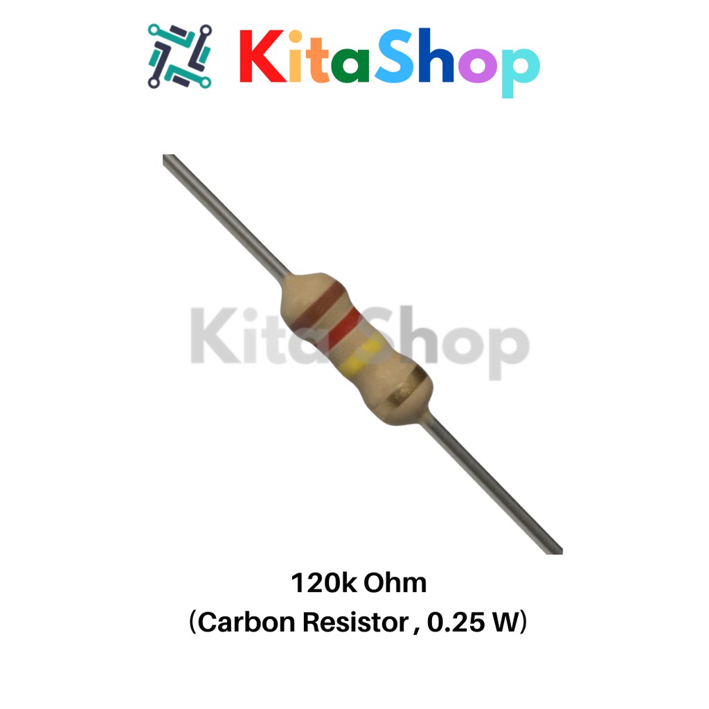 Resistor 120k Ohm (Carbon - 0.25W) | Shopee Malaysia