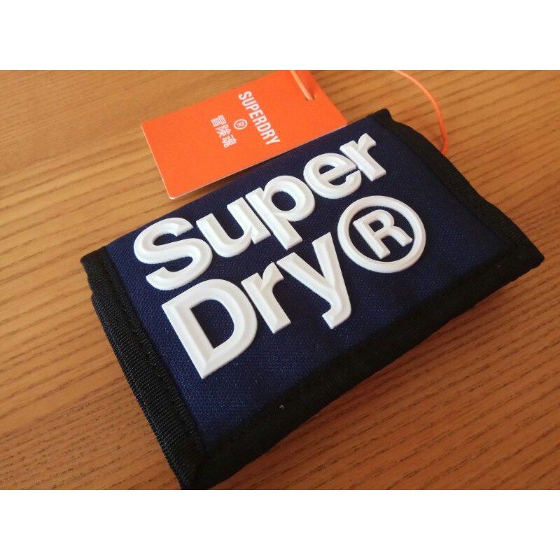 🔥 GUARANTEE ORIGINAL 🔥 SUPERDRY Velcro Logo Wallet l Dompet Velcro Logo ...