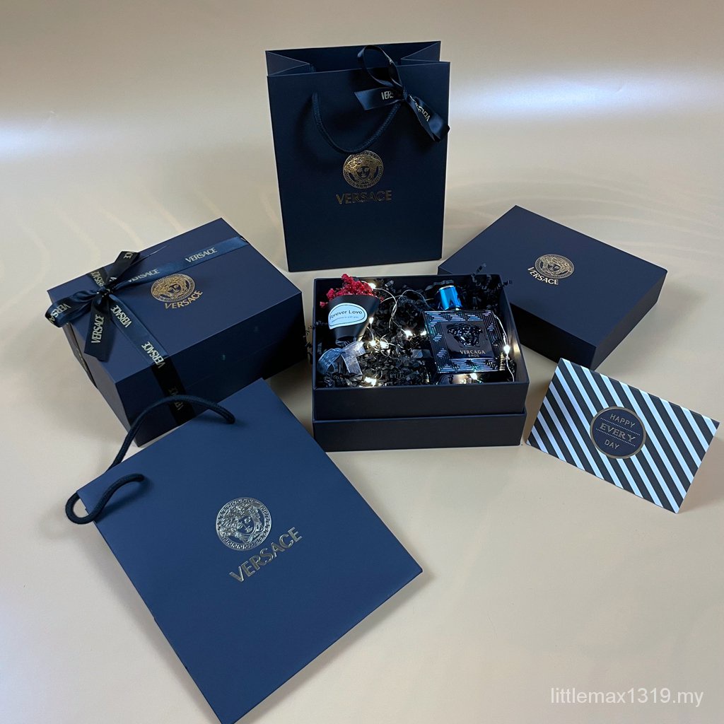 Boutique Outlet Paper Bag VERSACE Versace Perfume Paper Bag Packaging ...