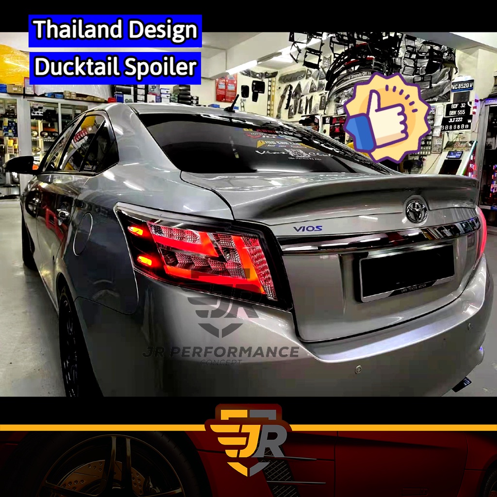 JR Custom Made Vios NCP150 Evox 86 Rear Ducktail Spoiler Toyota Vios ...