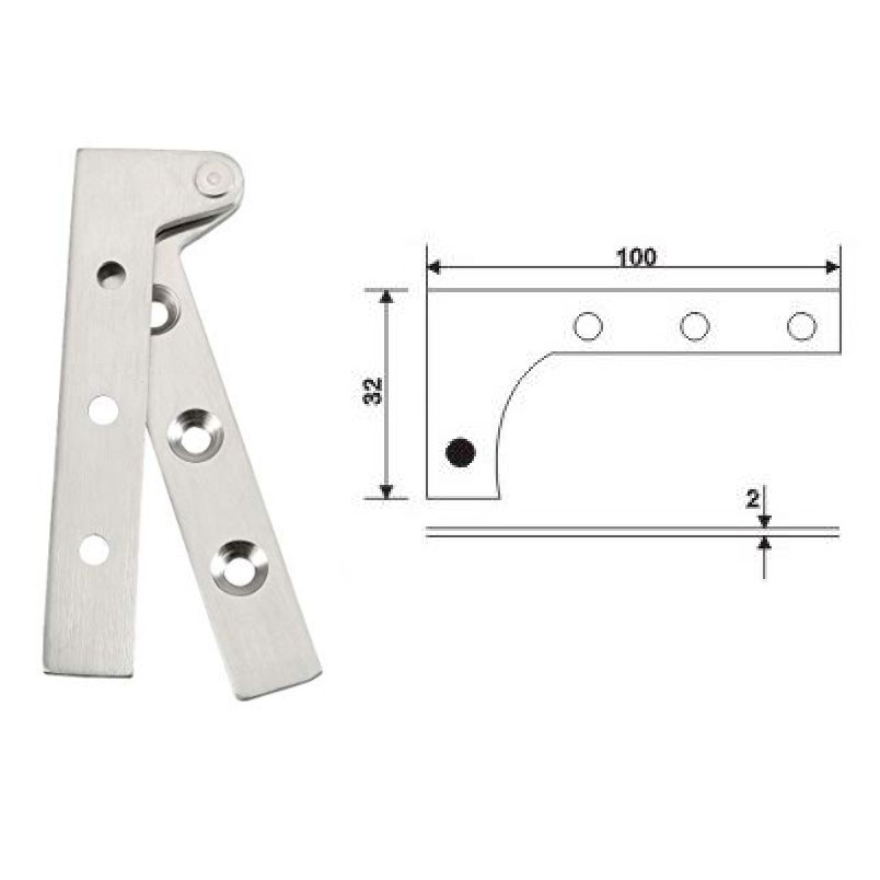 2 pieces Stainless steel inset offset pivot door cabinet hinge | Shopee ...