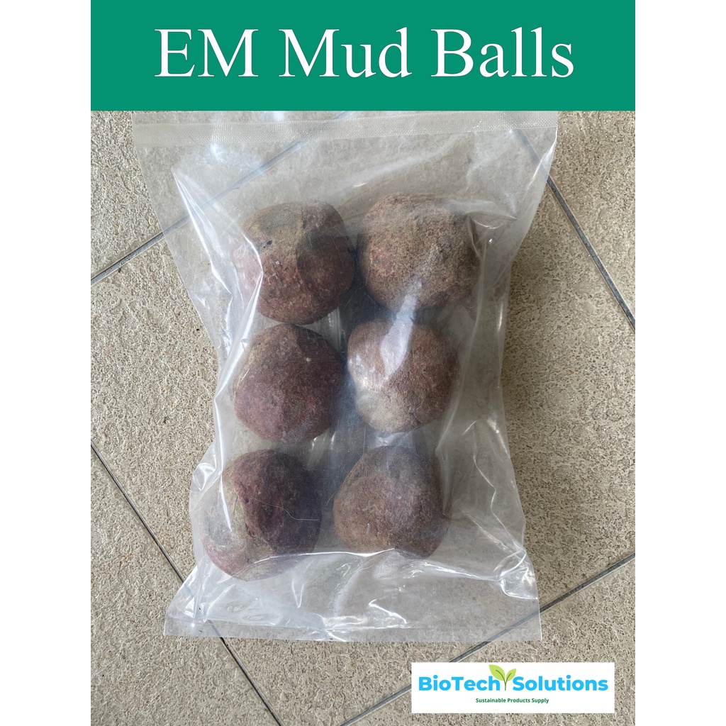 EM Mudballs, EMRO (6 balls per packet) wastewater treatment, sludge ...