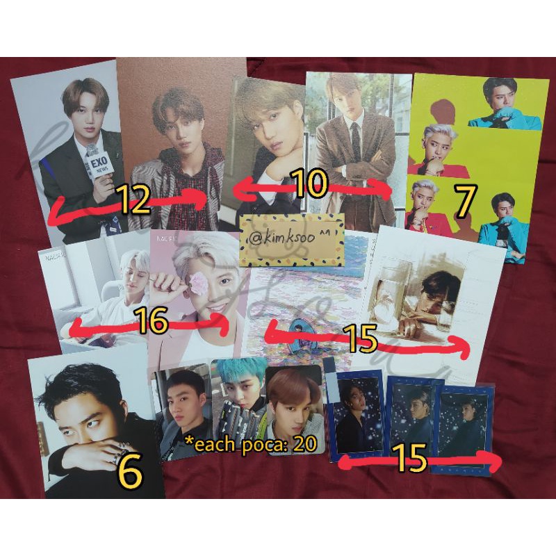 EXO OFFICIAL PHOTOCARDS/POSTCARD | Shopee Malaysia