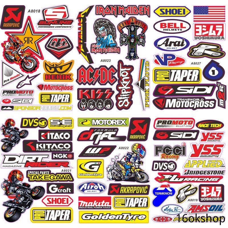 stiker motor sticker rossi motor sticker alphabet sticker anime car ...
