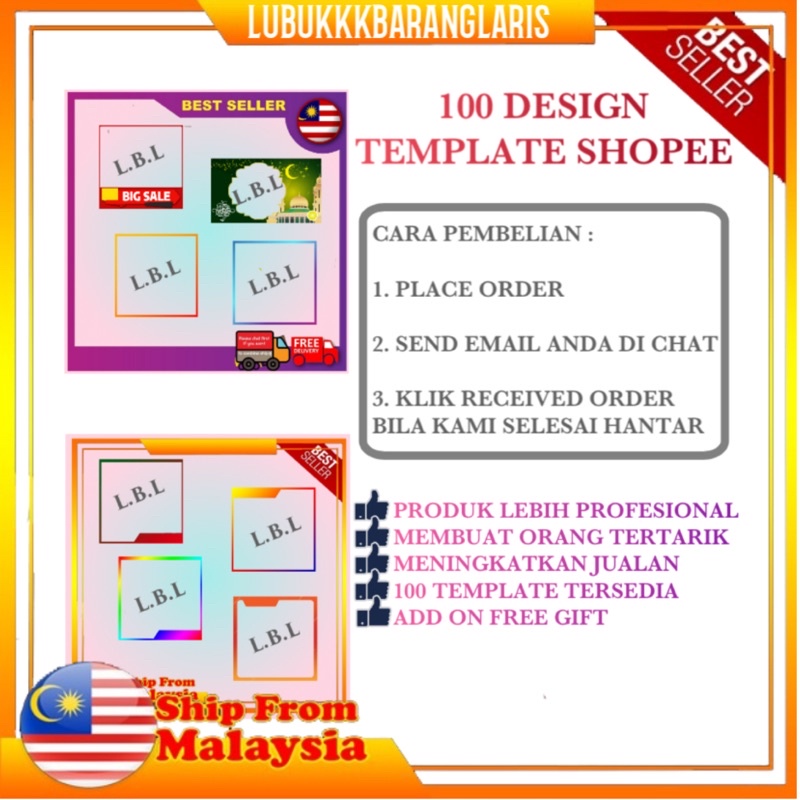 100 DESIGN FRAME PRODUK SHOPEE | FRAME PRODUCT | FRAME TEMPLATE ...