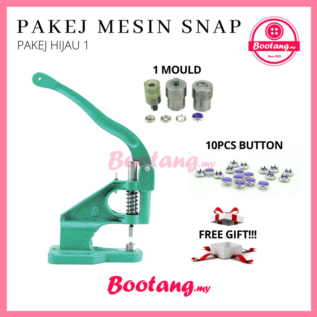 FASTENER SNAP BUTTON MACHINE MESIN BUTANG SNAP BUTANG KATUP MESIN ...