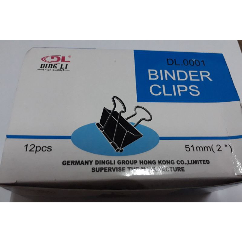 PAPER CLIP/BINDER CLIP/CLIP HITAM/KLIP PENGIKAT/51MM | Shopee Malaysia