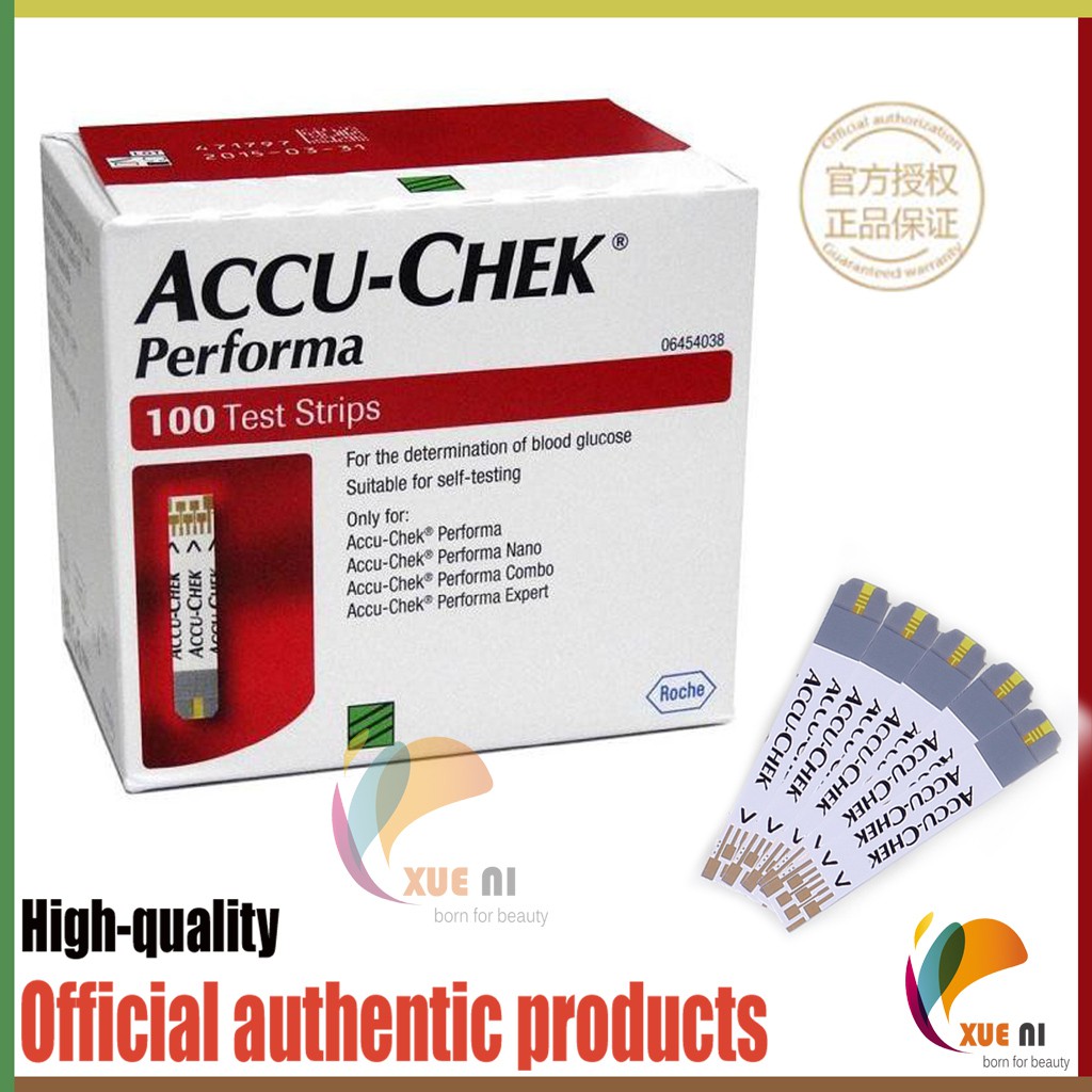️official authentic accu-chek performa test strip 100s . accu-chek new ...
