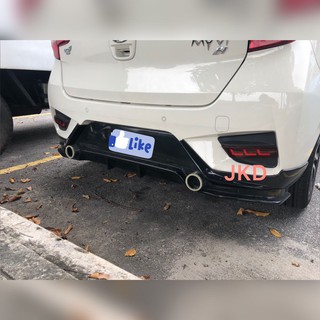 MYVI 2018 GEN 3 REAR DIFFUSER/LIP JS RACING V3 WITH EXHAUST DUMMY ...