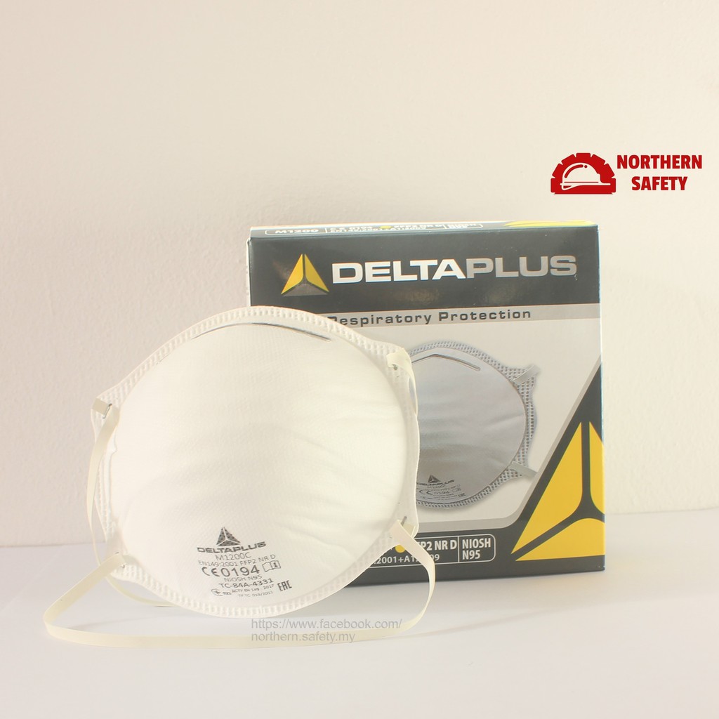 Delta Plus N95 Disposable Mask - M1200 (Box of 20 pcs) | Shopee Malaysia