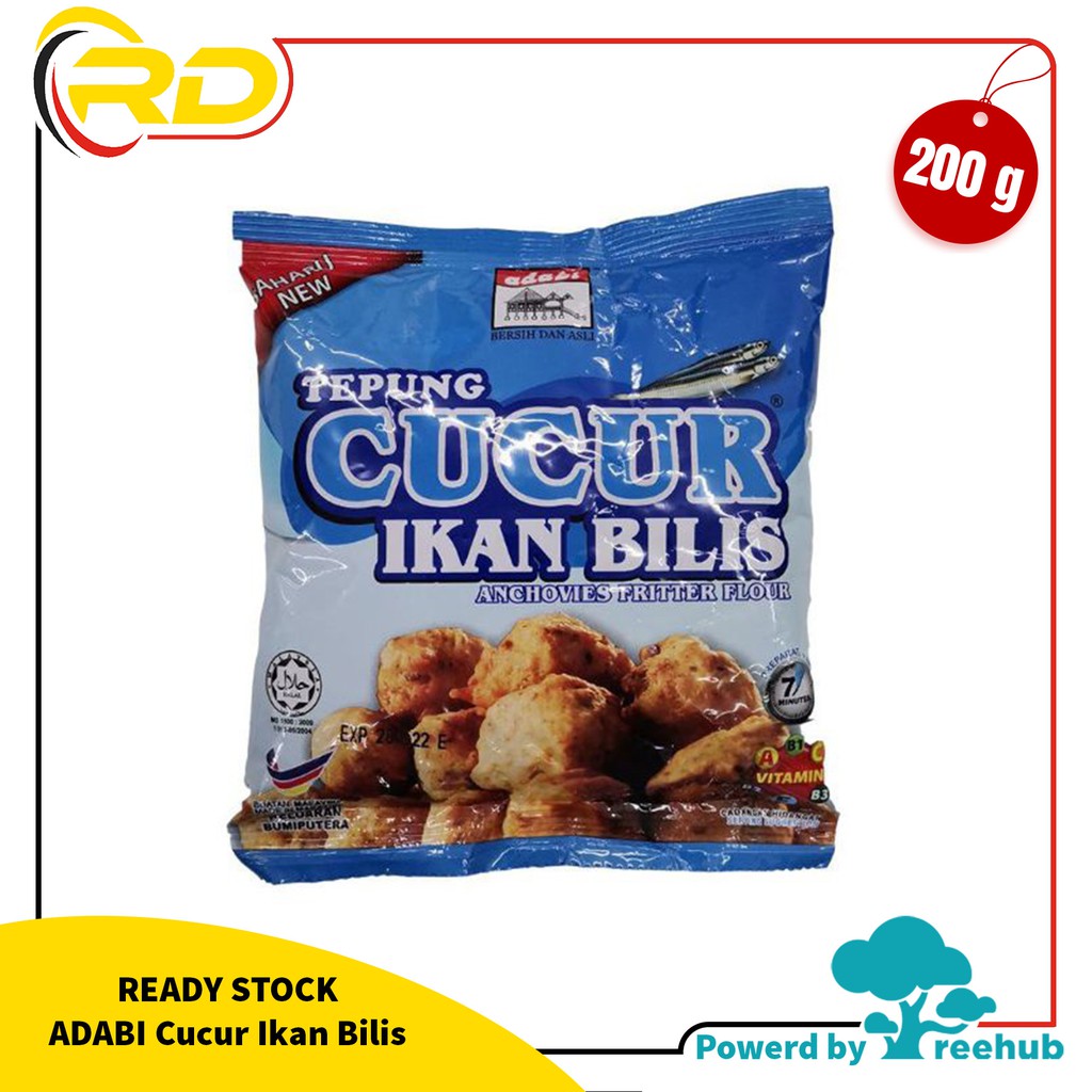 ADABI CUCUR Ikan Bilis Frying Flour 200g | RD-E Mart | Shopee Malaysia