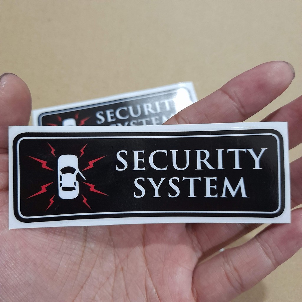 Sticker Kereta Waterproof Security System | Shopee Malaysia