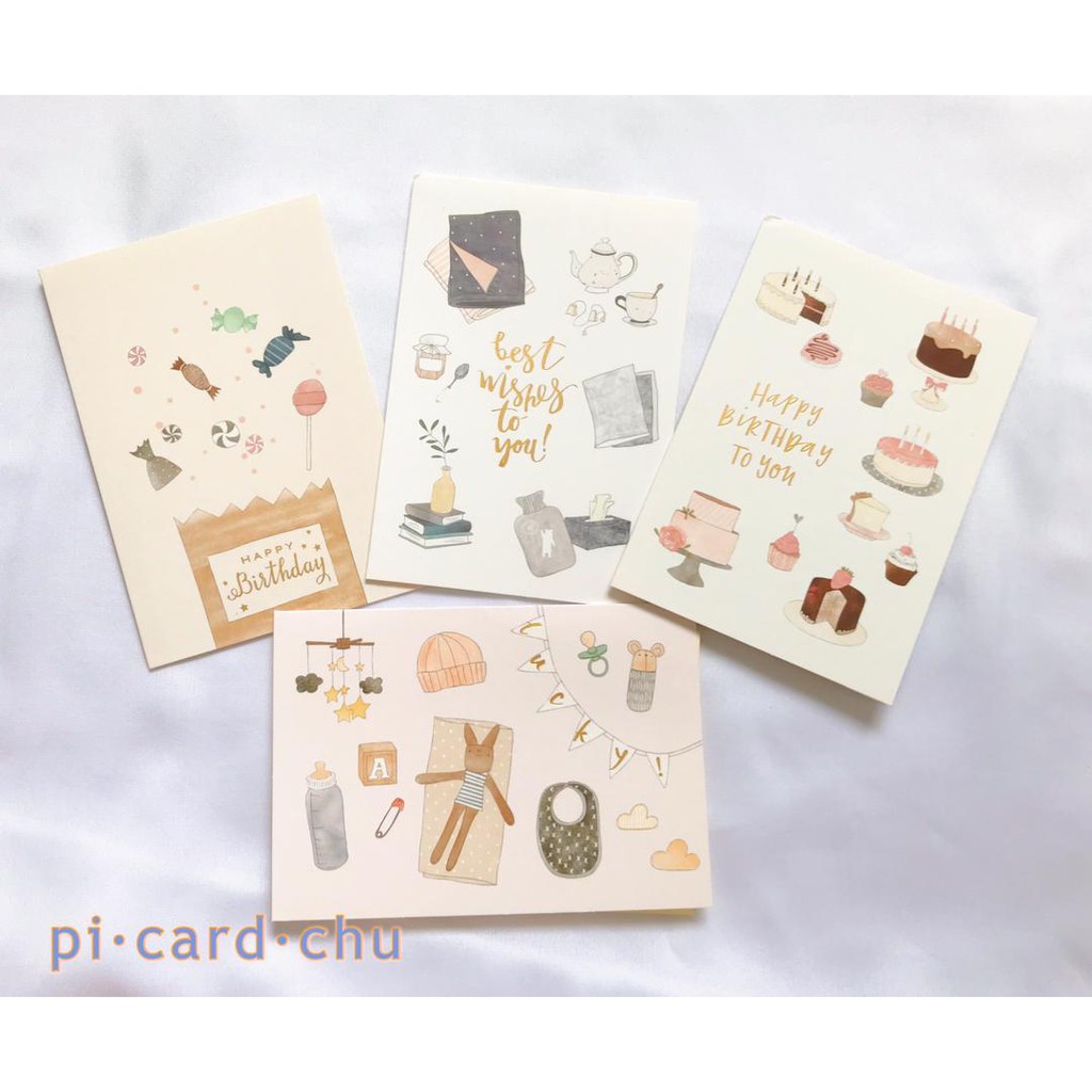 Happy Birthday/Good Luck/Graduation Card Creative Simple with Envelope ...