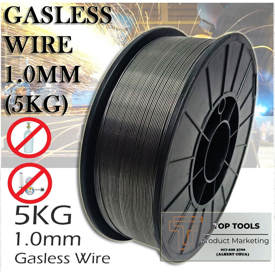Mig Gasless Wire 5kg 1.0mm 1 Roll Flux-Cored MIG Welding Wire 5kg ... Mig Gasless Wire 5kg 1.0mm 1 Roll Flux-Cored MIG Welding Wire 5kg ...